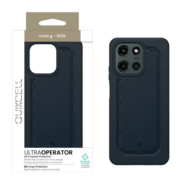 Quikcell Moto G - 2025 ULTRA OPERATOR Rugged Protective Case Navy Blue ...