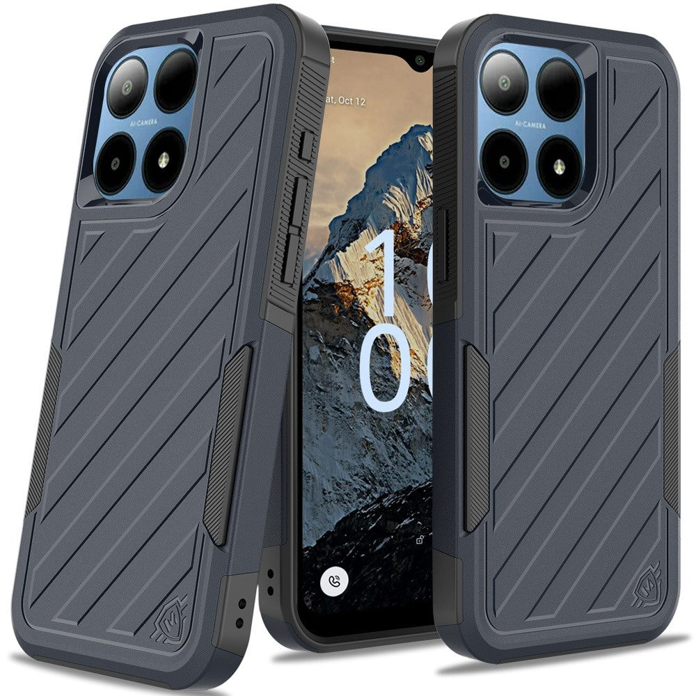 Boost Summit 5G Noble lined shockproof dual layer hybrid - Blue/Black ...