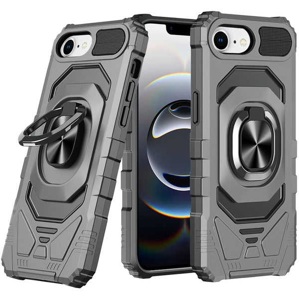 iPhone 16E (E edition) / SE4 (2025) Robotic Hybrid with Magnetic Ring ...