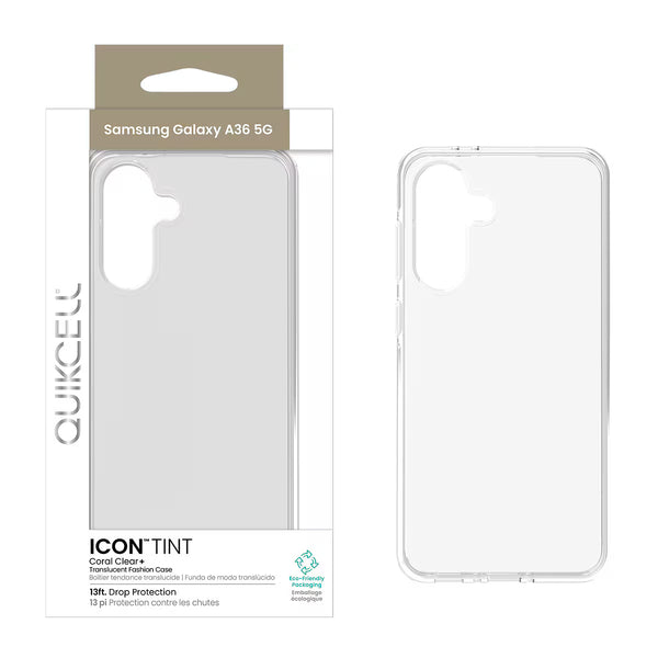 Quikcell Samsung Galaxy A36 5G ICON TINT Transparent Protective Case I ...