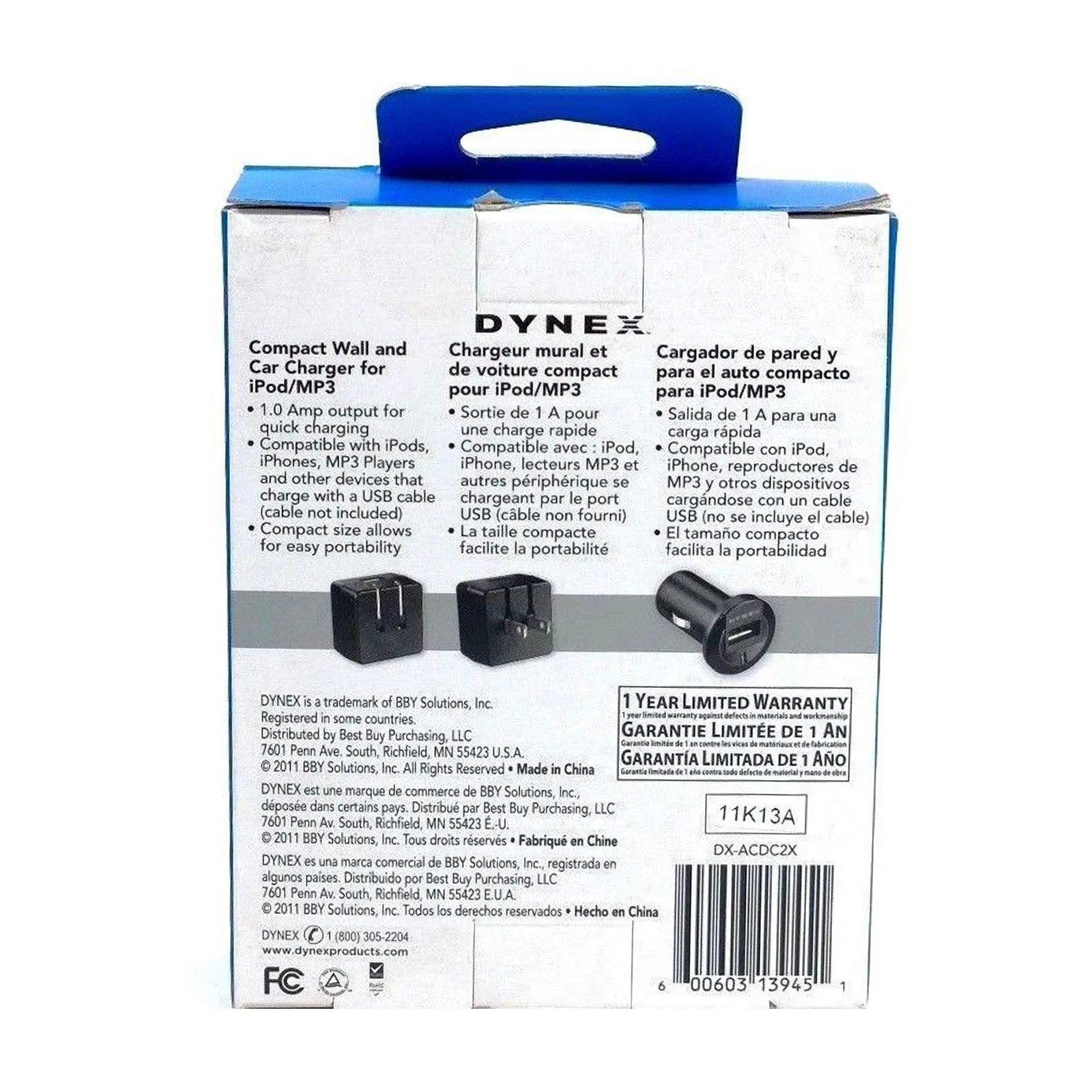 DYNEX 2 IN 1 CHARGER SET DX-ACDC2 - BLACK – Downtown Cellular