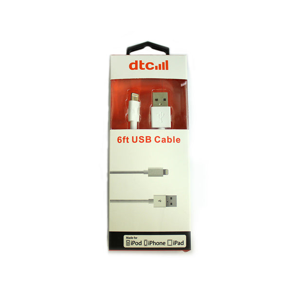 DTC CERTIFIED LIGHTNING CABLE FOR IP 5/6/7- WHITE – Downtown Cellular